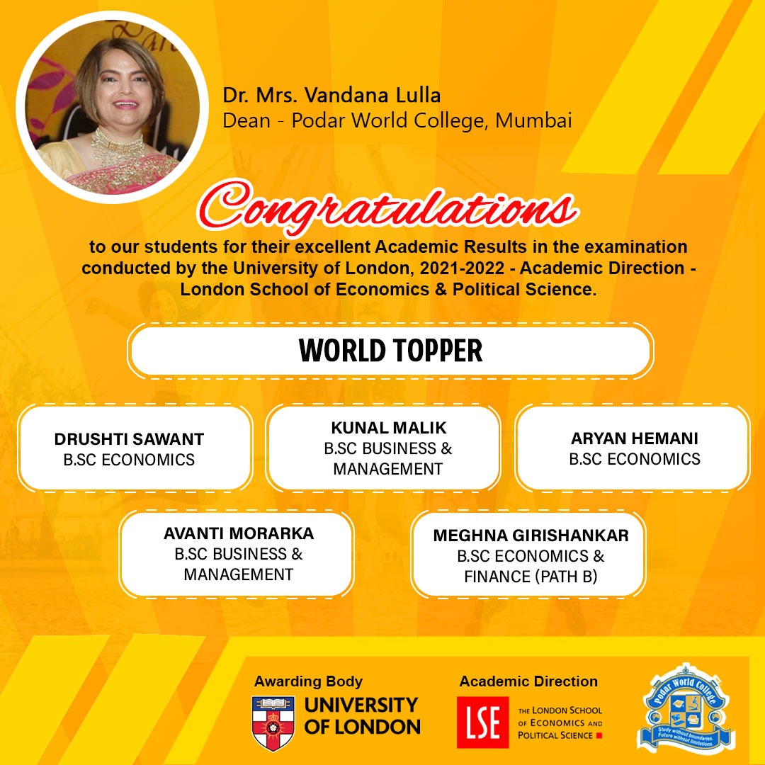 University Of London - Podar World College